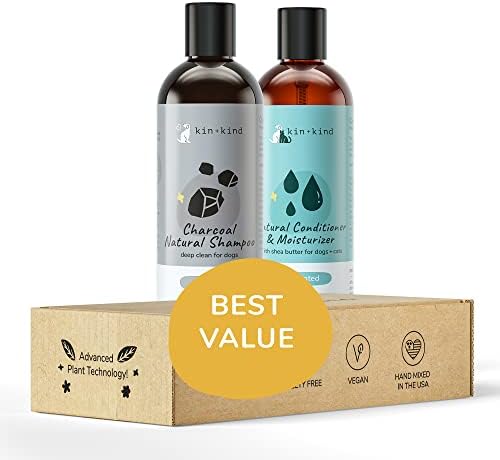 kin+kind Natural Pet Shampoo + Conditioner for Itchy Dogs and Cats ...