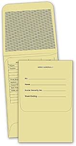 Amazon.com : ABC Coin Payroll Envelope, 3 1/8 x 4 5/8", Brown Kraft ...