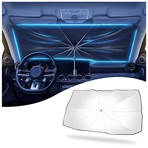 Car Windshield Sun Shade Umbrella-Bent Umbrella Stand,Foldable and ...