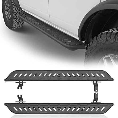 u-Box Bronco Side Steps Running Boards Nerf Bar Rock Rail for Ford ...