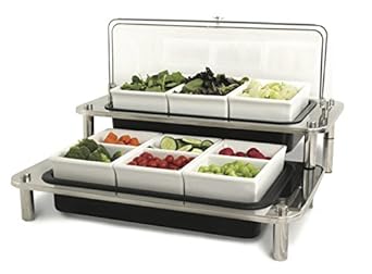 Amazon.com: Smart Buffet Ware 1A19492NSF, Domino Double Salad Cold ...