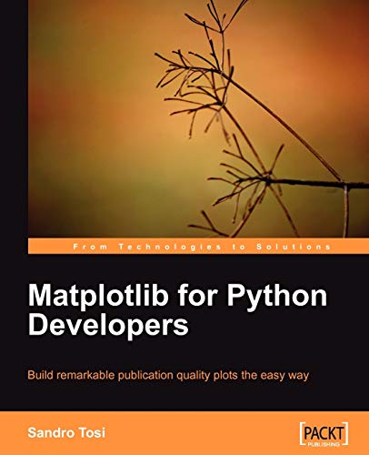 Matplotlib for Python Developers: Tosi,Sandro: 9781847197900: Amazon ...