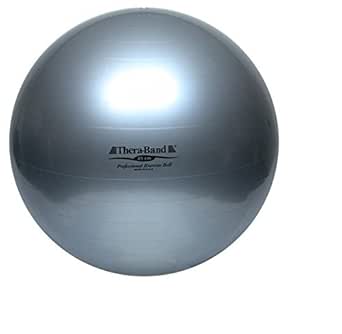 Amazon.com: TheraBand Standard Exercise Ball, 85 cm, Silver : Sports ...