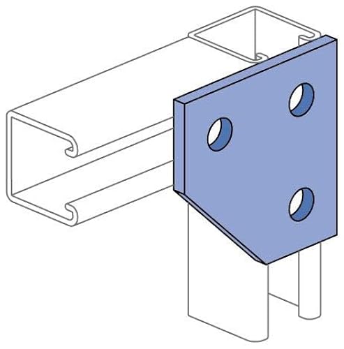 Genuine Unistrut P1334-EG 3 Hole Flat Plate Corner Bracket Connector ...