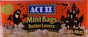 Amazon.com: Act II mini bags butter lovers microwave popcorn (40 mini bags)