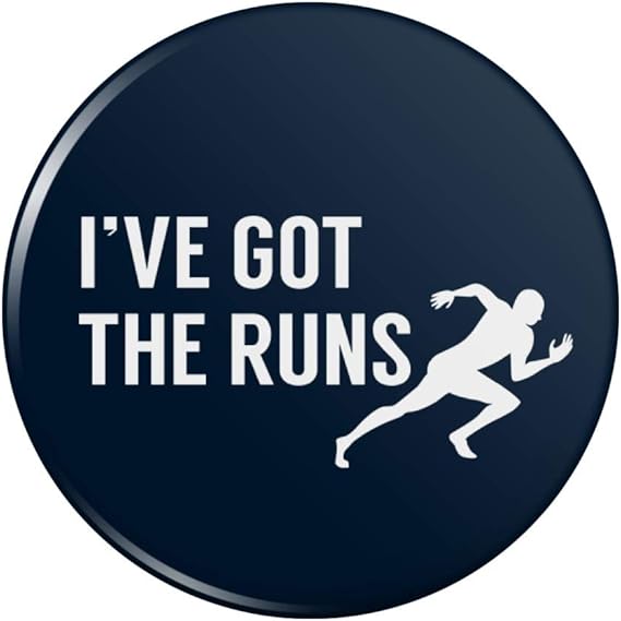 Amazon.com: I've Got The Runs Running Runner Funny Pinback Button Pin ...