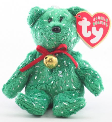 Ty "Decade" Green Jingle Beanies Bear