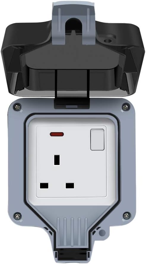 Youn-MXG Outdoor Sockets Weatherproof, Wall Electrical Outlets, 13A ...