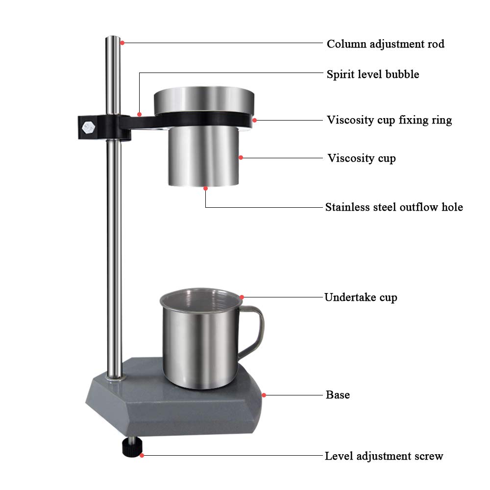 MXBAOHENG Viscosity Cup Ford Viscosity Cup 3# Viscometer Measurement ...