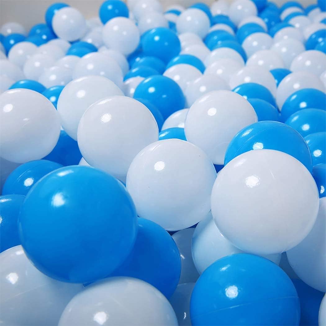 Ossian Pack of 100 Soft Play Balls – Bright and Exciting Blue and White ...