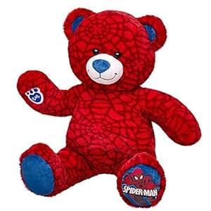 Amazon.com: Build a Bear Workshop 16 in. Spider-Man Bear Teddy: Toys ...