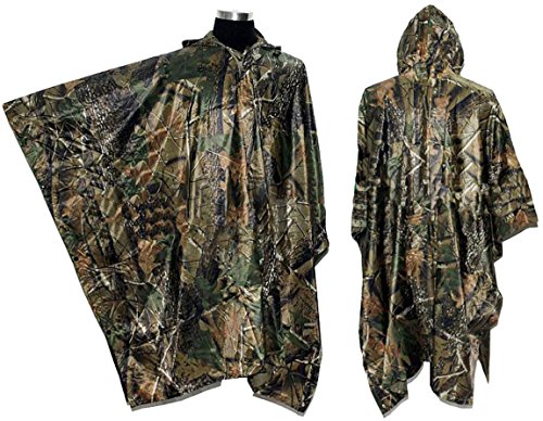 Unisex Militray Waterproof Raincoat Multi-Functional Rain Poncho ...