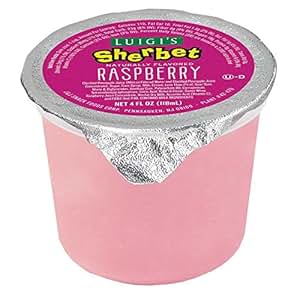 Luigis Raspberry Sherbet Cup, 4 Ounce -- 96 per case.: Amazon.com ...