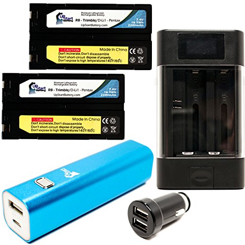 2 Pack Replacement For Trimble R8 Gnss Battery With Universal ...