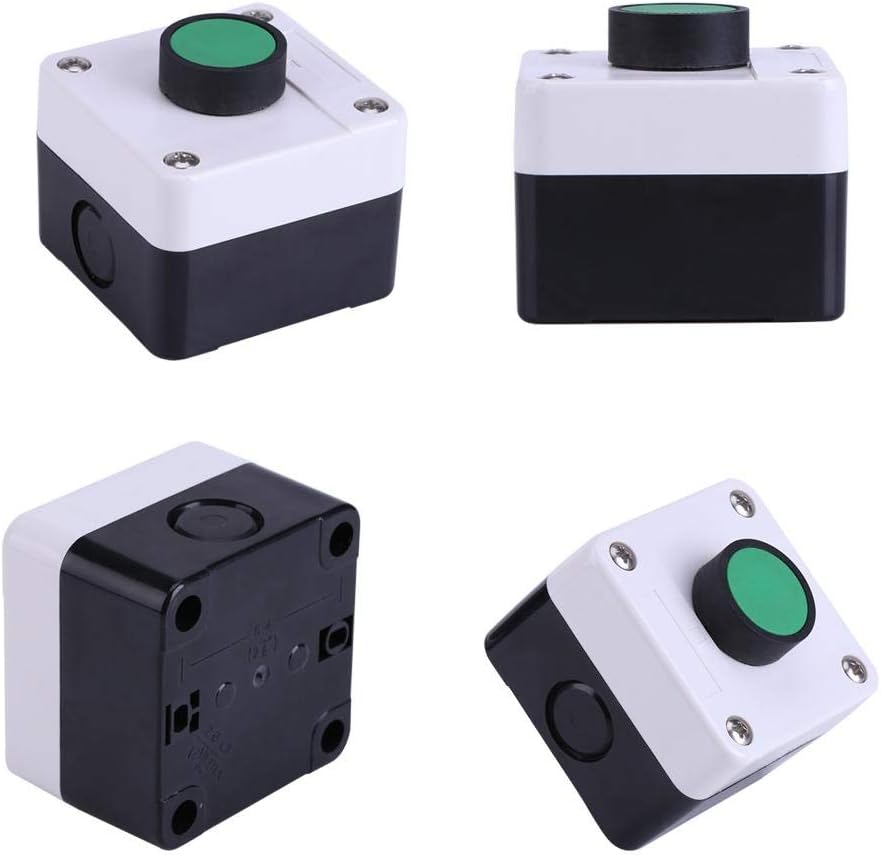 Raguso Push Button Switch Control Box,Weatherproof Push Button Switch One Button Control Box for ...