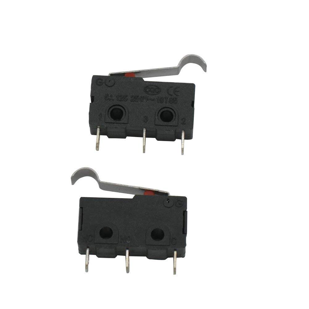 Taiss 10pcs 250V 5A 3 Pin NO NC Tact Switch Sensitive switch Micro ...