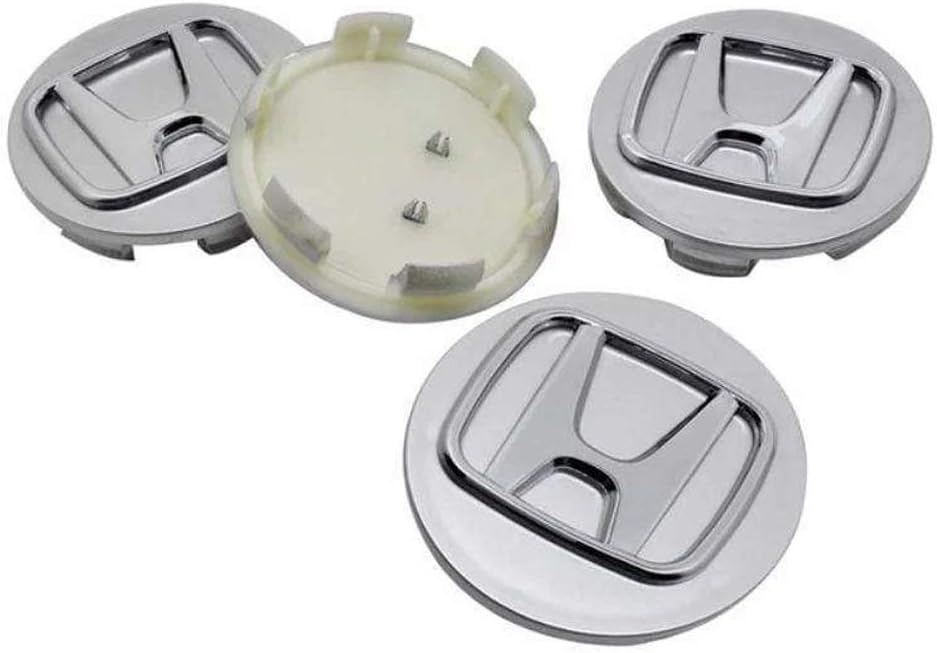 Honda 3D Silver Set of 4 OEM Flat Wheel Center Caps Hubcaps 69MM – BigaMart