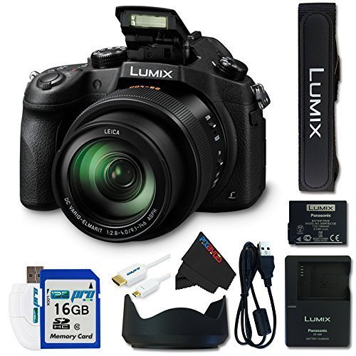 Panasonic Lumix DMC-FZ1000 20 1MP 4K QFHD/HD 16X Long Zoom Digital Camera + 16 GB Pixi-Basic ...