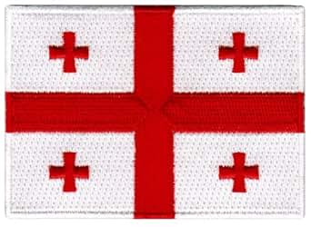 Amazon.com: Georgia Flag Embroidered Patch Georgian Republic Iron-On ...