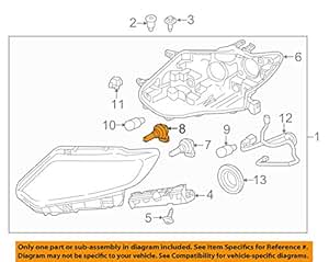 Amazon.com: Nissan 26296-9B91D Bulb: Automotive