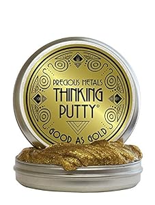 Amazon.com: Crazy Aaron's Thinking Putty, 1.6 Ounce, Precious Metals ...