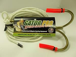 Amazon.com : Gator Pro Grappling Hook 20/0 w/ 25ft. Sink Rope : Sports ...