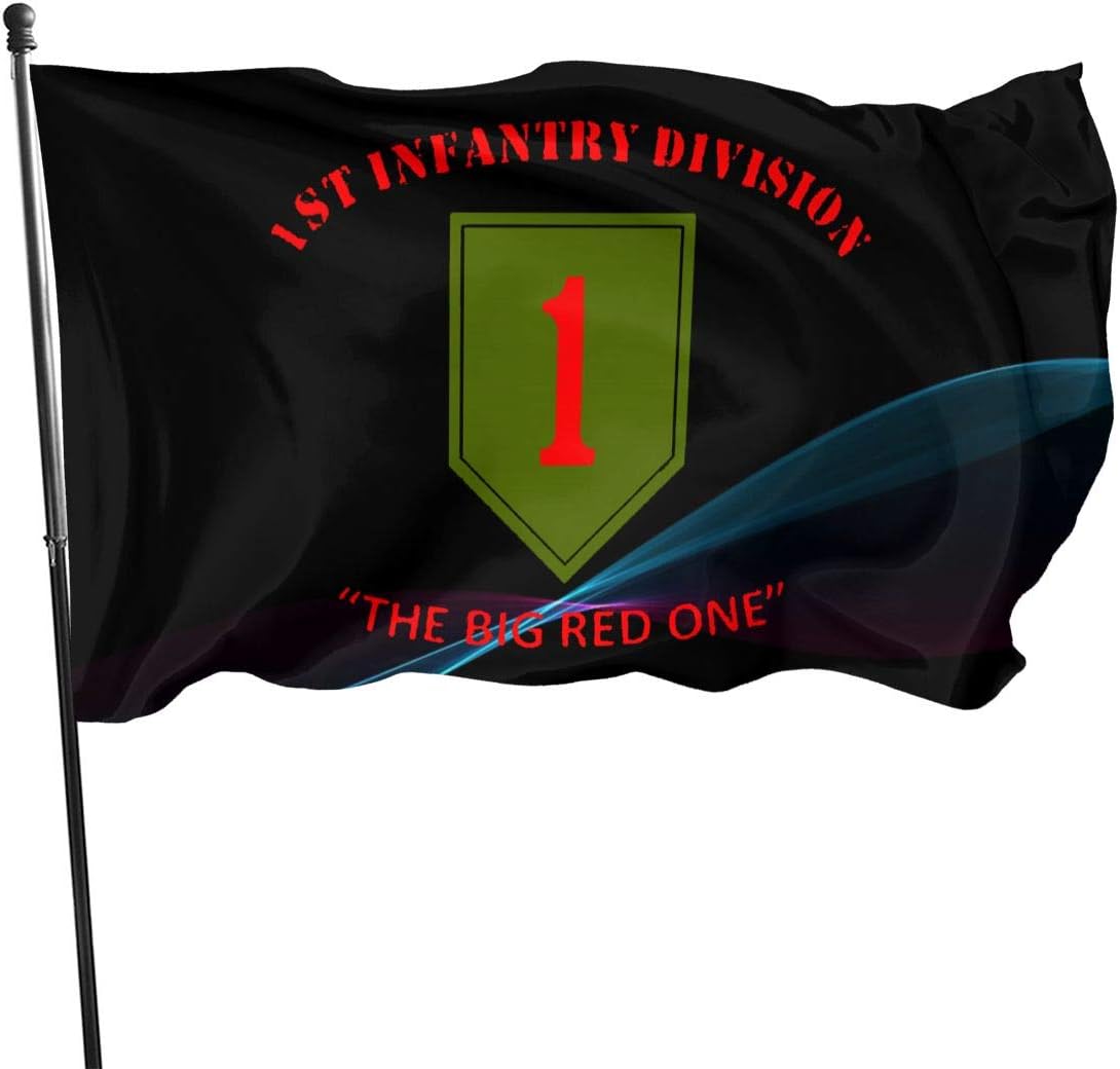 Amazon.com : WUWEJHYQSE 1st Infantry Division Big Red One Flag 3x5 Ft ...