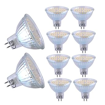 Liqoo 10pcs 4W MR16 GU5.3 GX5.3 LED Spotlight Bulbs Light Lamp AC DC ...