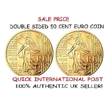 Amazon.com: Pair of Real Double Sided Kennedy Half Dollar Coin 1 Two ...