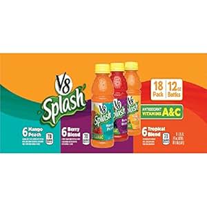 Amazon.com : V8 Splash Variety Pack (12 oz. bottles, 18 pk.) : Grocery ...