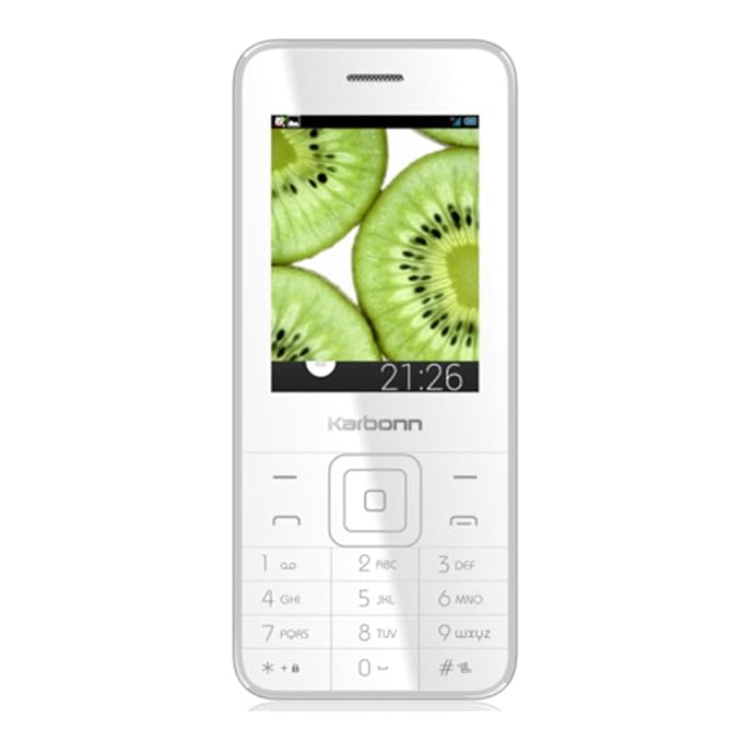 Karbonn K-Phone 1 (White-Silver): Amazon.in: Electronics