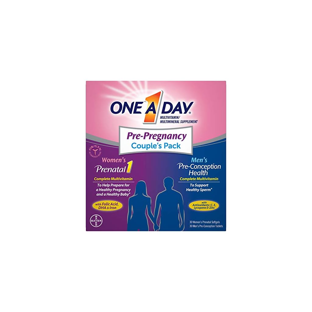 ONE A DAY Men's & Women's Pre-Pregnancy Multivitamin, Supplement for ...