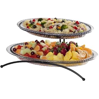 Amazon.com | CreativeWare 2-Tier Buffet Server, Includes 1 Small and 1 ...