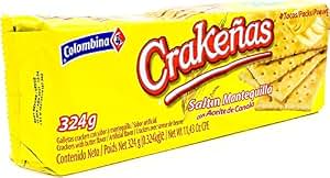 Amazon.com : Colombina Crakenas Saltin Mantequilla, 5.7 Ounce (Pack of ...