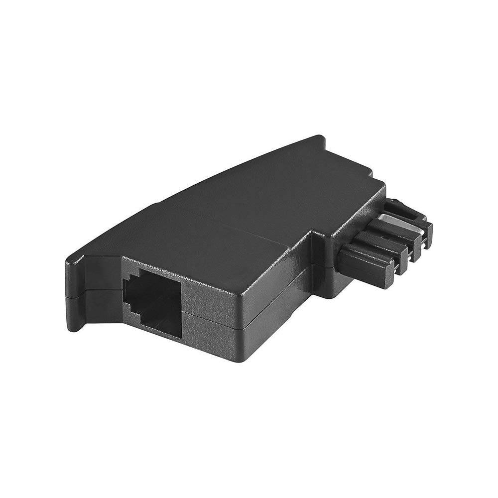Wentronic Goobay TAE-F/RJ11 Adapter TAE-F M RJ 11 FM Negro: Amazon.es ...