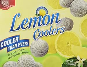 8oz Niche Foods Crisp Lemon Coolers Cookies Rolled in Powdered Sugar ...