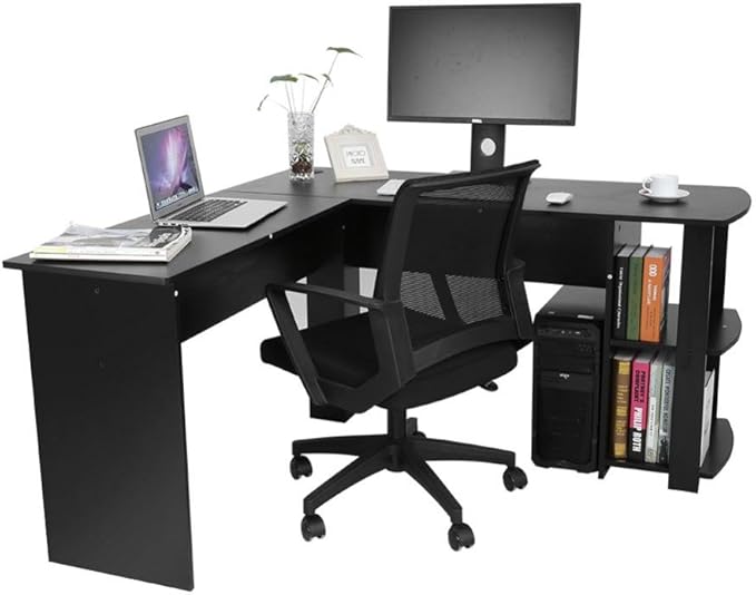 Zerone Table for Office in Wood Corner Desk, Table for Computer Office ...