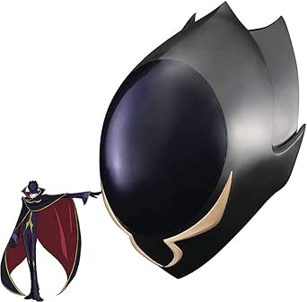 Amazon.com: Code Geass Lelouch Mask, Zero Cosplay Helmet Decorative ...