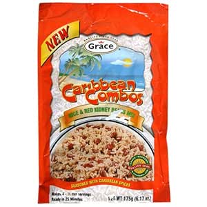 Amazon.com : Grace Caribbean Combos, Rice & Red Kidney Beans Mix, 6.17 ...