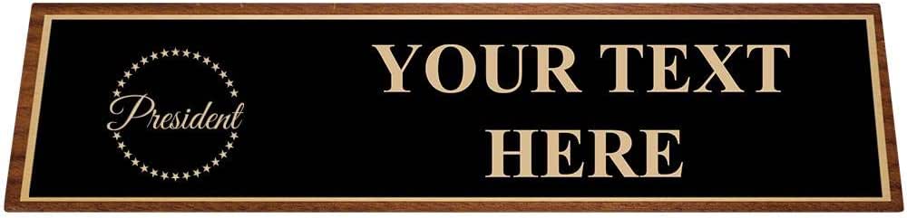 Amazon.com : Personalized Office Desk Name Plates, President Executive ...
