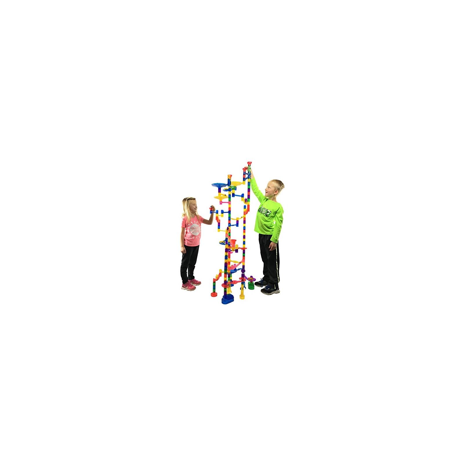Marble Genius Marble Run Extreme Set - 145 Complete Pieces + Free ...
