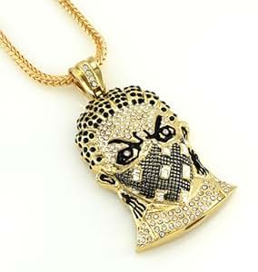 Amazon.com: Hip Hop Bling Gold Tone The Boondocks Pendant Necklace free ...