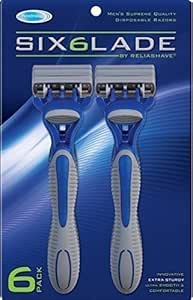 Amazon.com: 1 Count - Reliashave 6 Blade 6 Pack Men’s Superior Quality ...