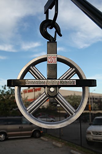 CBM Scaffold Hoist Pulley & 12" Aluminum Pulley Wheel Set with Snap-On ...