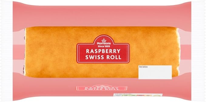 Morrisons Raspberry Swiss Roll: Amazon.co.uk: Grocery