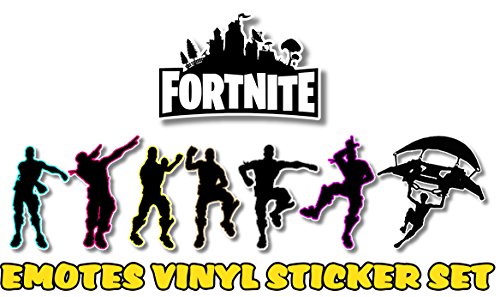 Buy FortNite EMOTES VINYL Stickers Decals SET(2) - Various Sizes x8 ...