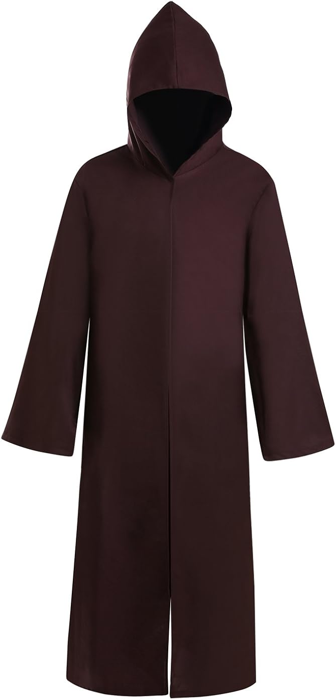 Beskie Unisex Halloween Chirstmas Cape Hooded Cloak Jedi Robe Cosplay ...