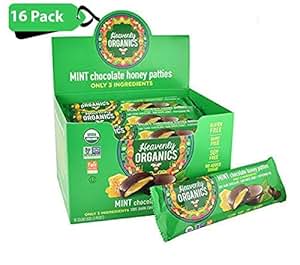 Amazon.com : Heavenly Organics Mint Chocolate Honey Patties, (16 Per ...