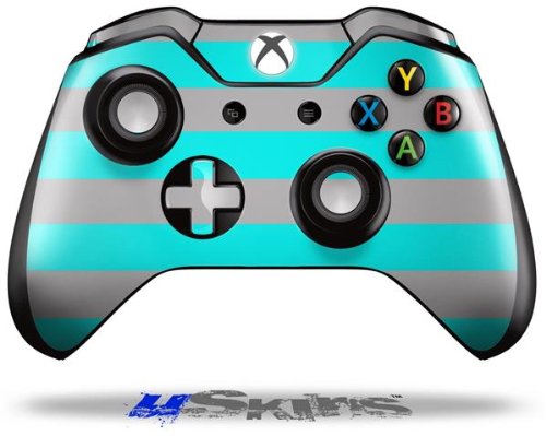 Amazon.com: Psycho Stripes Neon Teal and Gray - Decal Style Skin fits ...