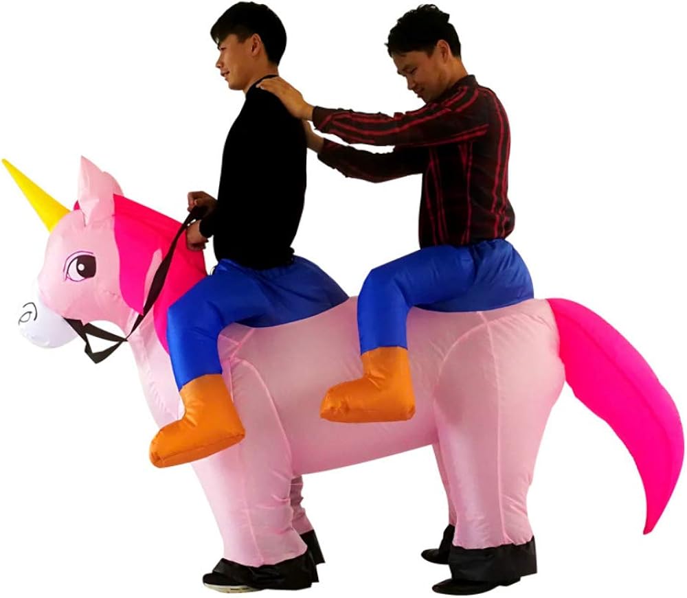 New 2 Person Unicorn Inflatable Costumes for Adult Halloween Party ...